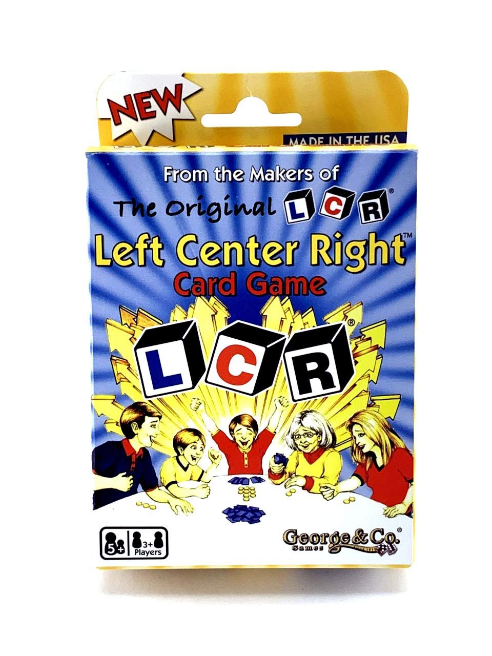 Koplow Games - The Original LCR - Left Center Right Card Game, 3 ...