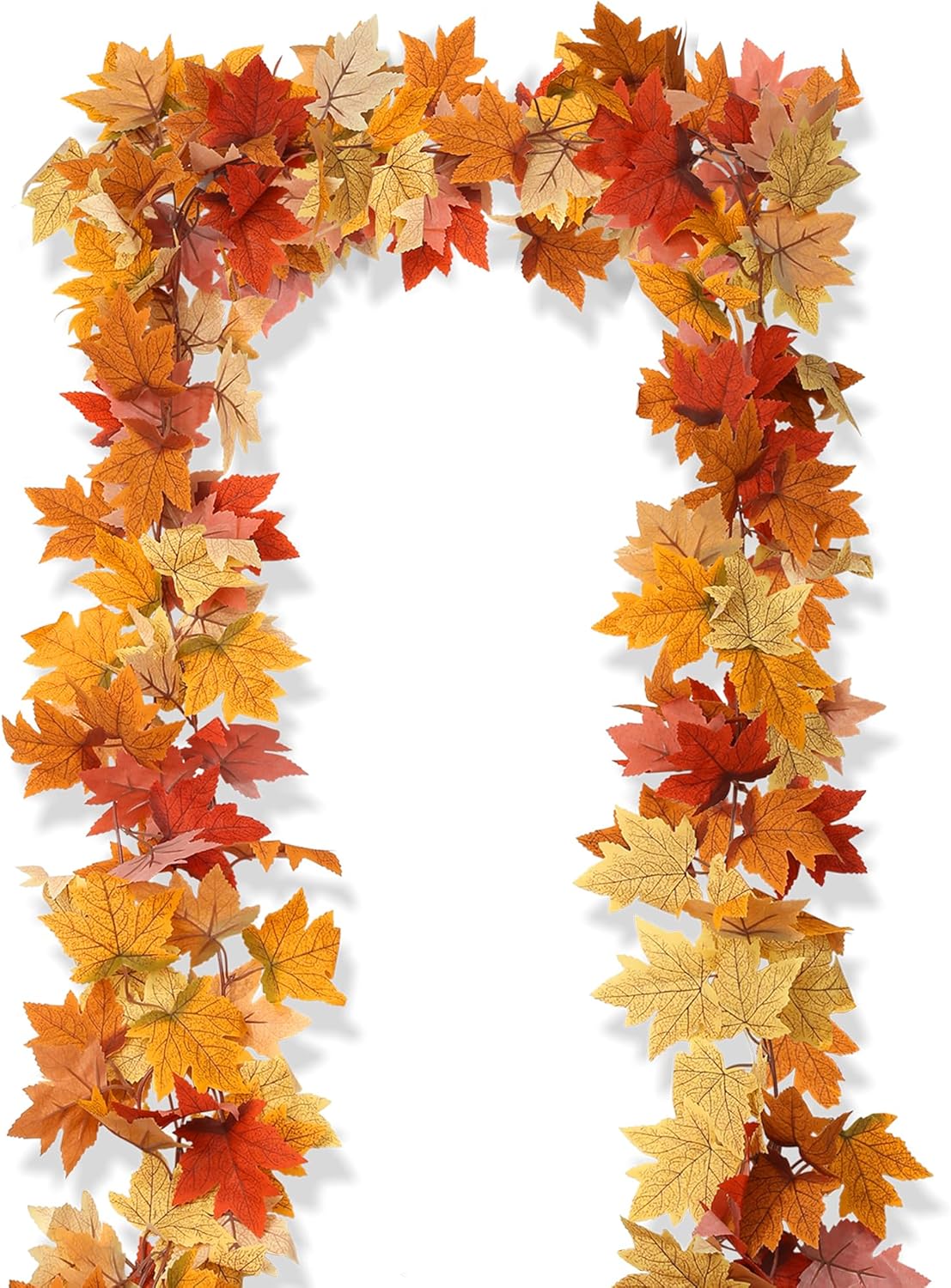 2pc Fall Leaf Garland 6.5ft/Piece Fall Leaves Garland for Fall Decor ...
