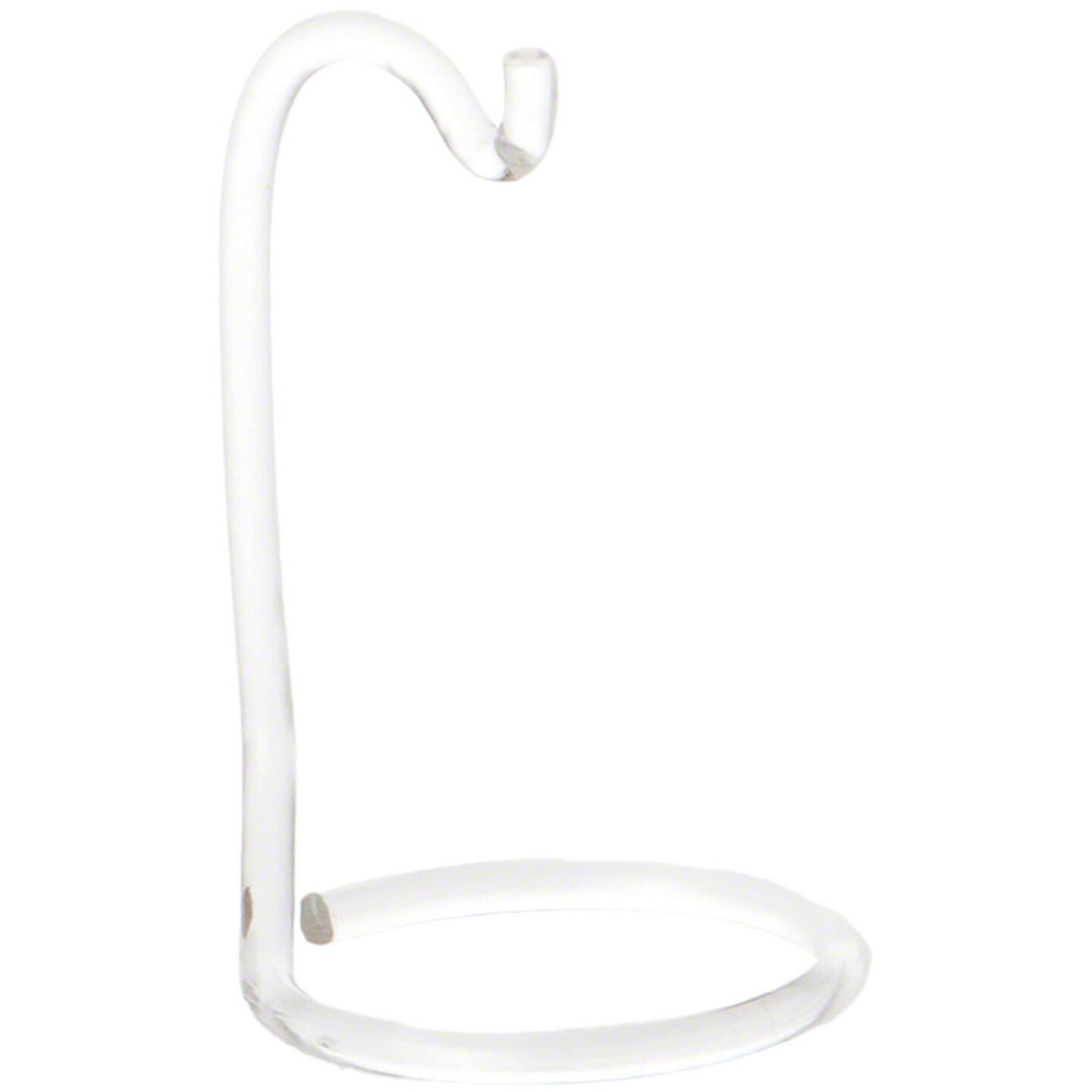 Plymor Clear Acrylic Rod 3.75" Ornament Hanger / Display Stand (3" hang ...