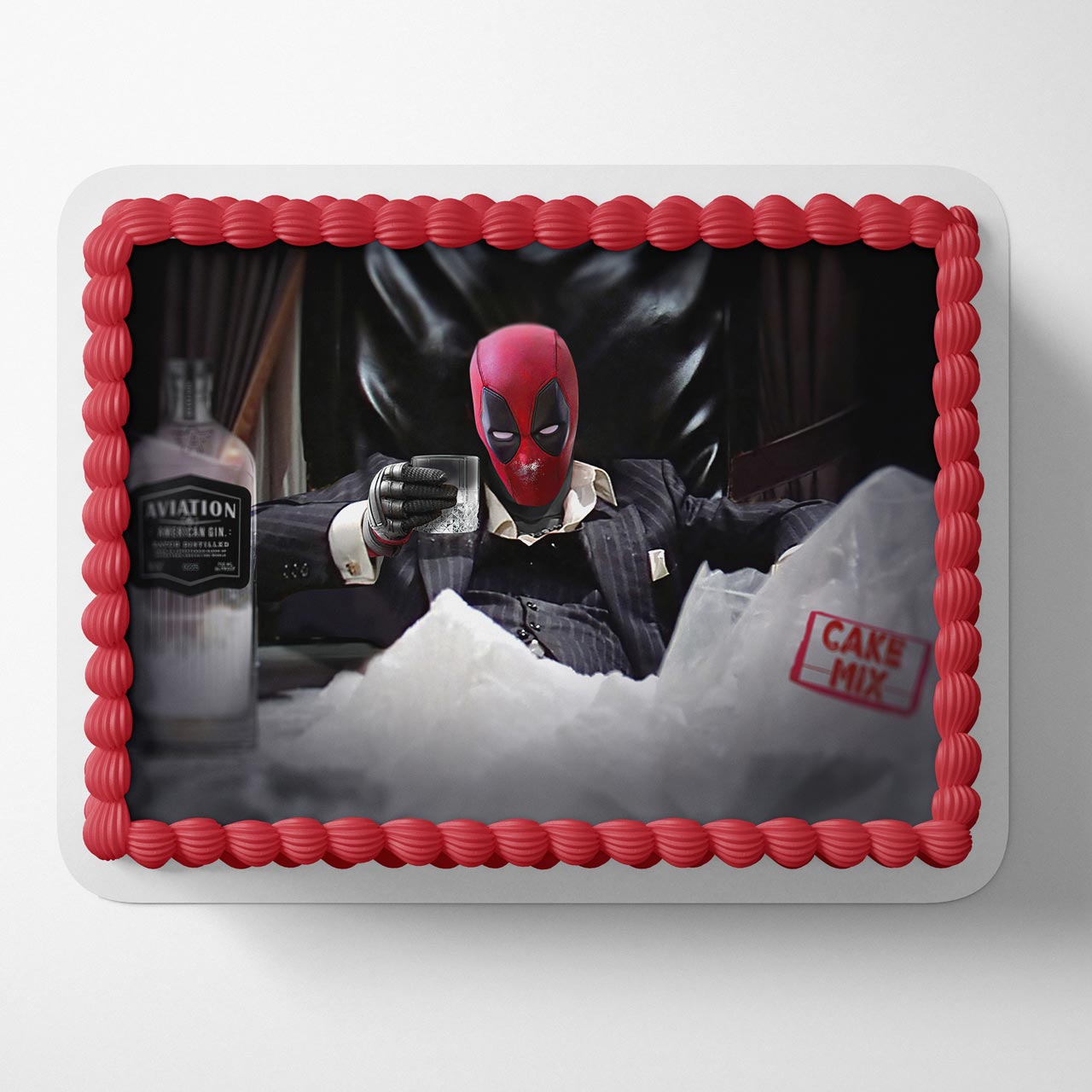 Dead pool Scarface Tony Montana Edible Cake Image Topper (8.5 x 11 ...