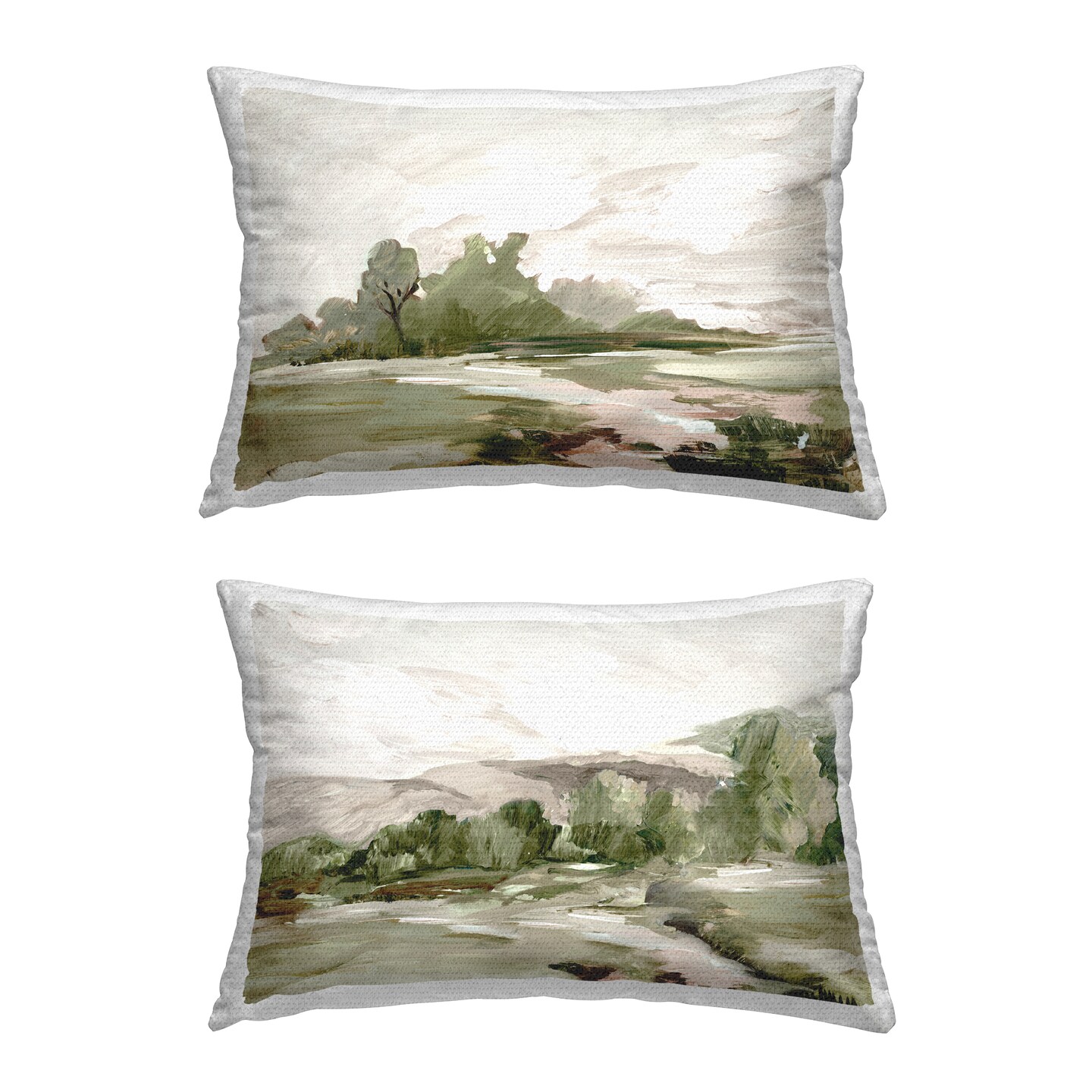 Organic Landscape Impressions 2 PC Outdoor Printed Pillow Set Design by ...