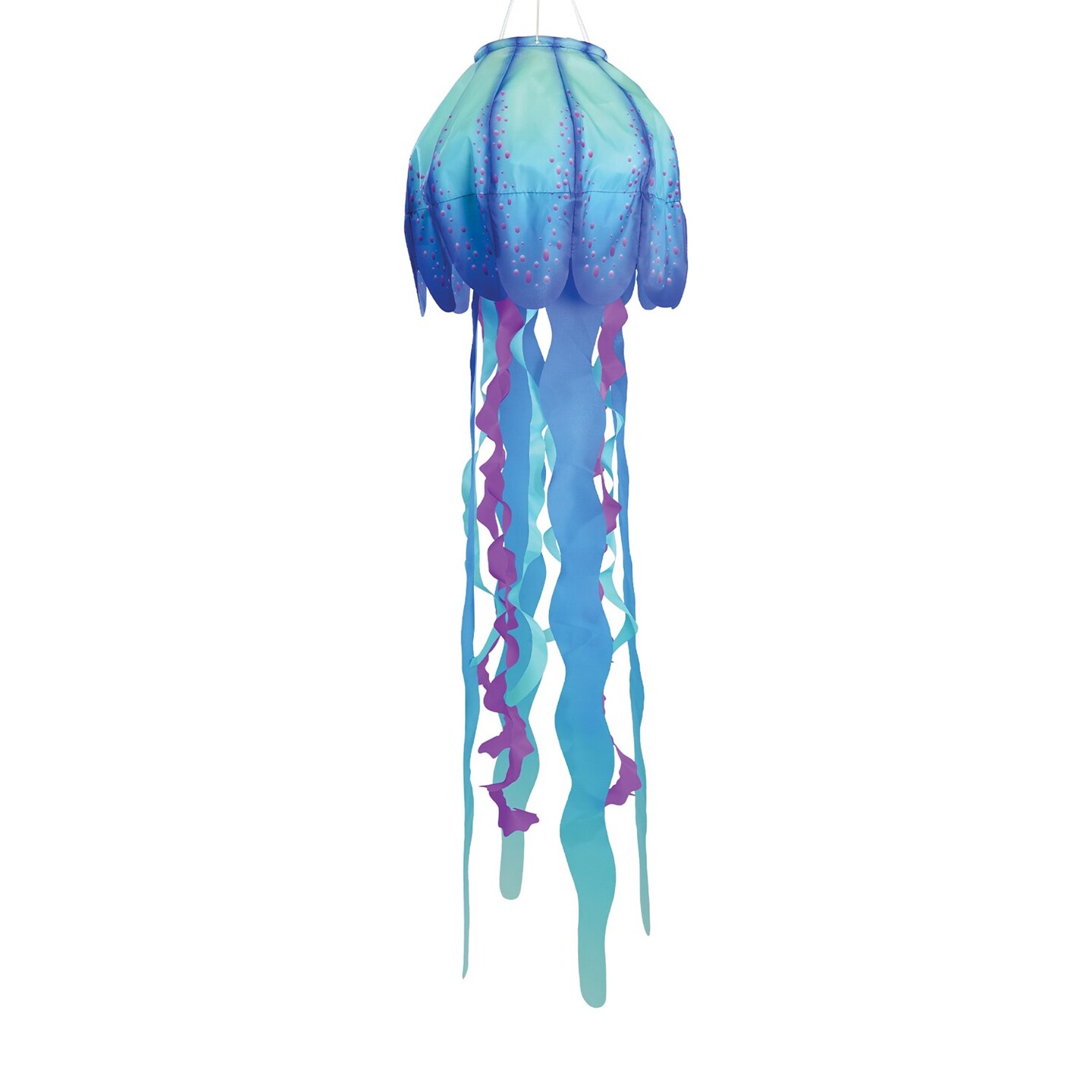 In the Breeze 5250 — 40-inch Blue Jellyfish 3D Windsock — Fully Printed ...