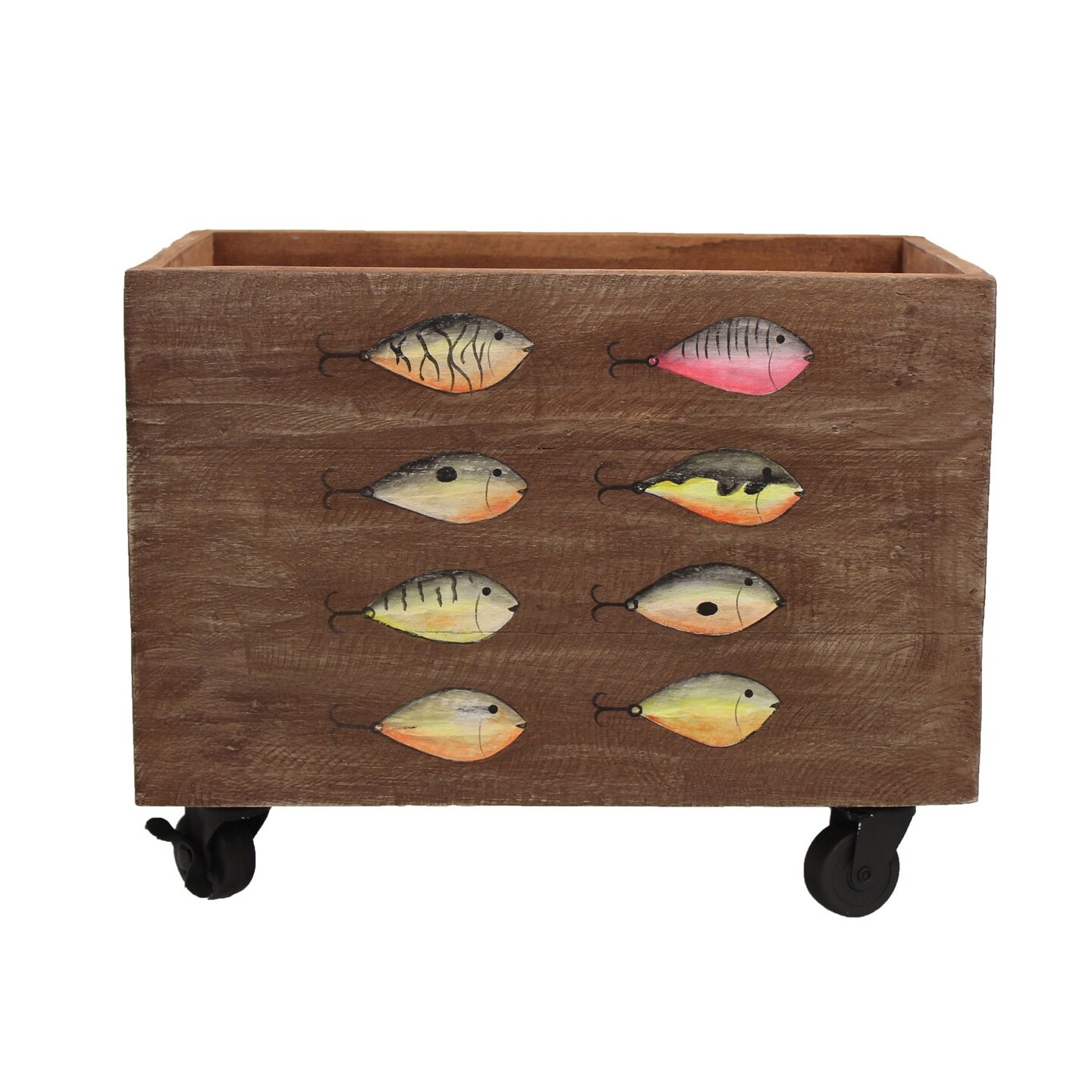 Wooden Fish Box with Wheels | Michaels