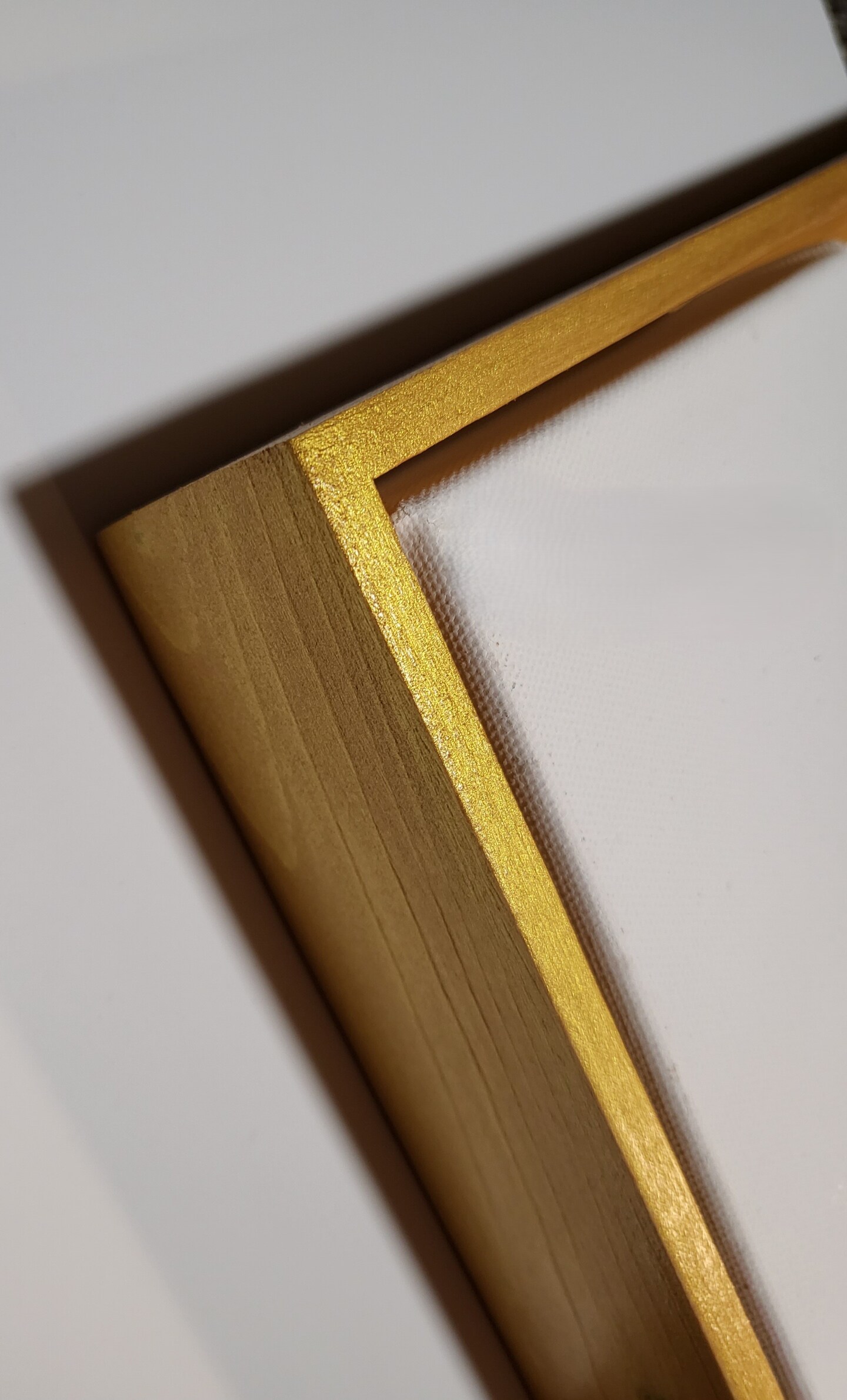 *Gloss Gold* Thin Border Canvas Floating Frame, Made-to-Order Canvas ...