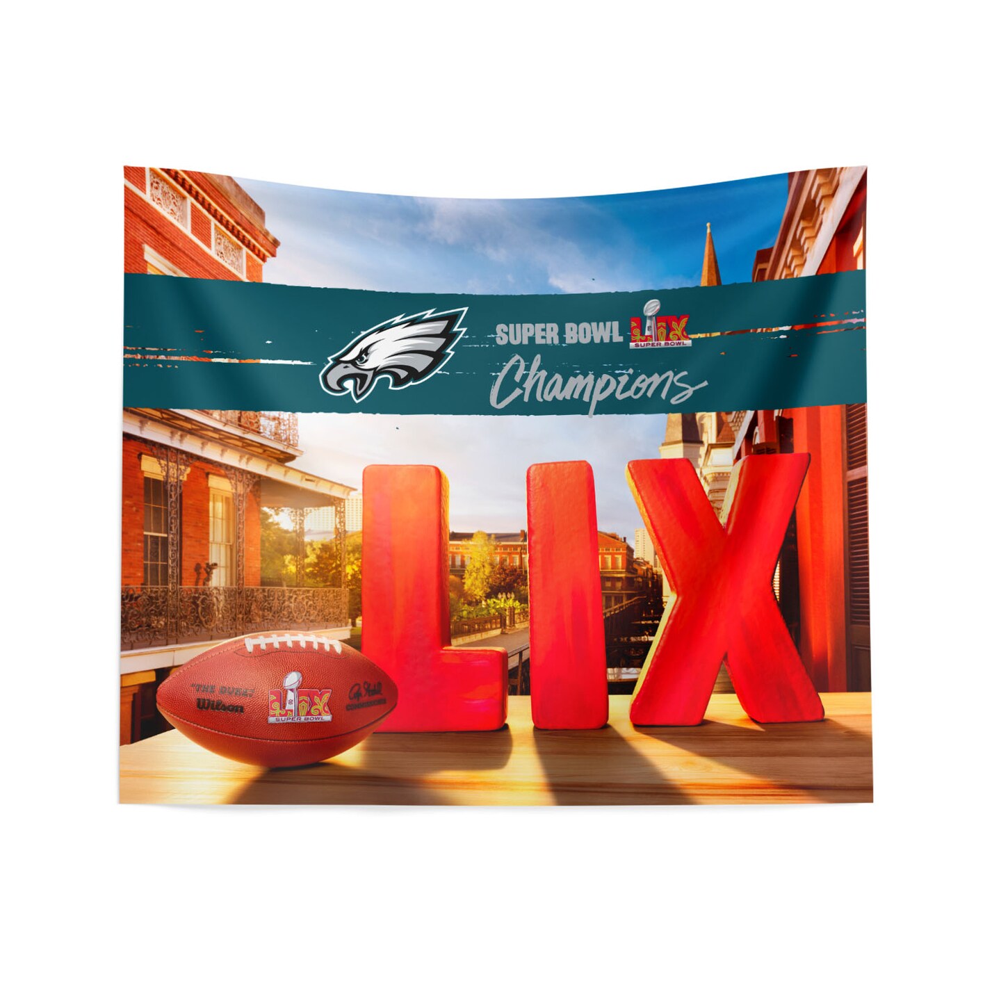 NFL Philadelphia Eagles 2025 Super Bowl LIX Dome Wall Hanging 34X40 ...