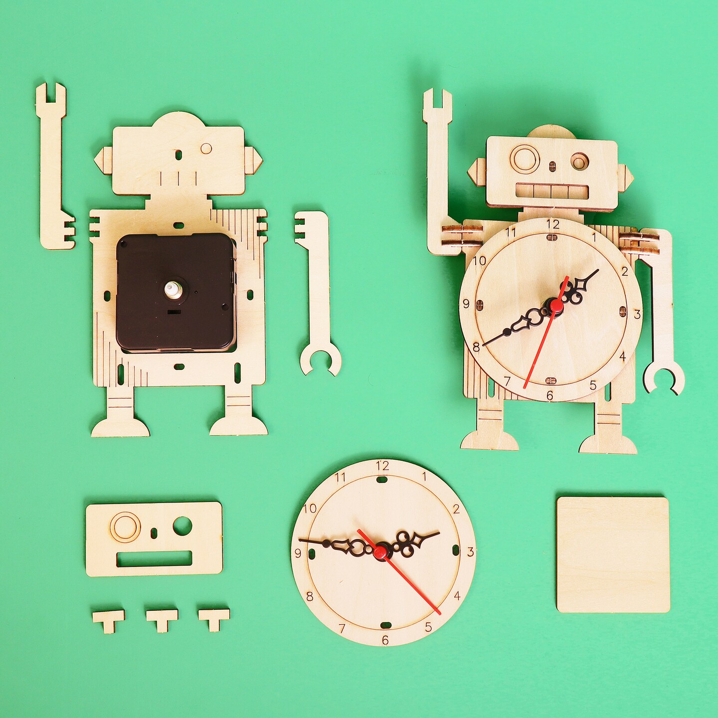 Robot Clock DIY Kit, Free Personalization Included, Educational STEM ...