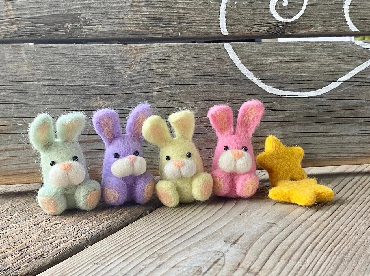Easy Bunny Kit, Needle Felting Little Bunnies, EASY Beginner to Expert ...