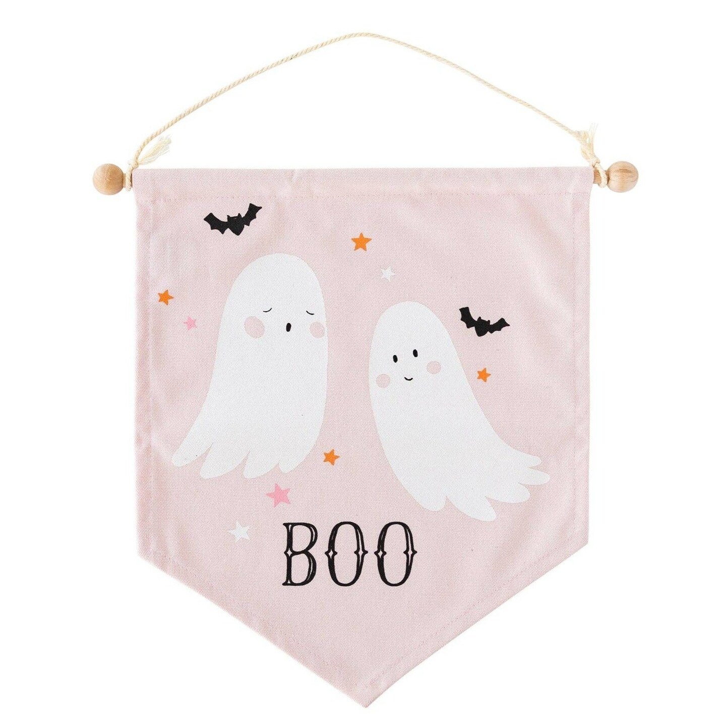 PINK GHOST BOO CANVAS BANNER | Michaels
