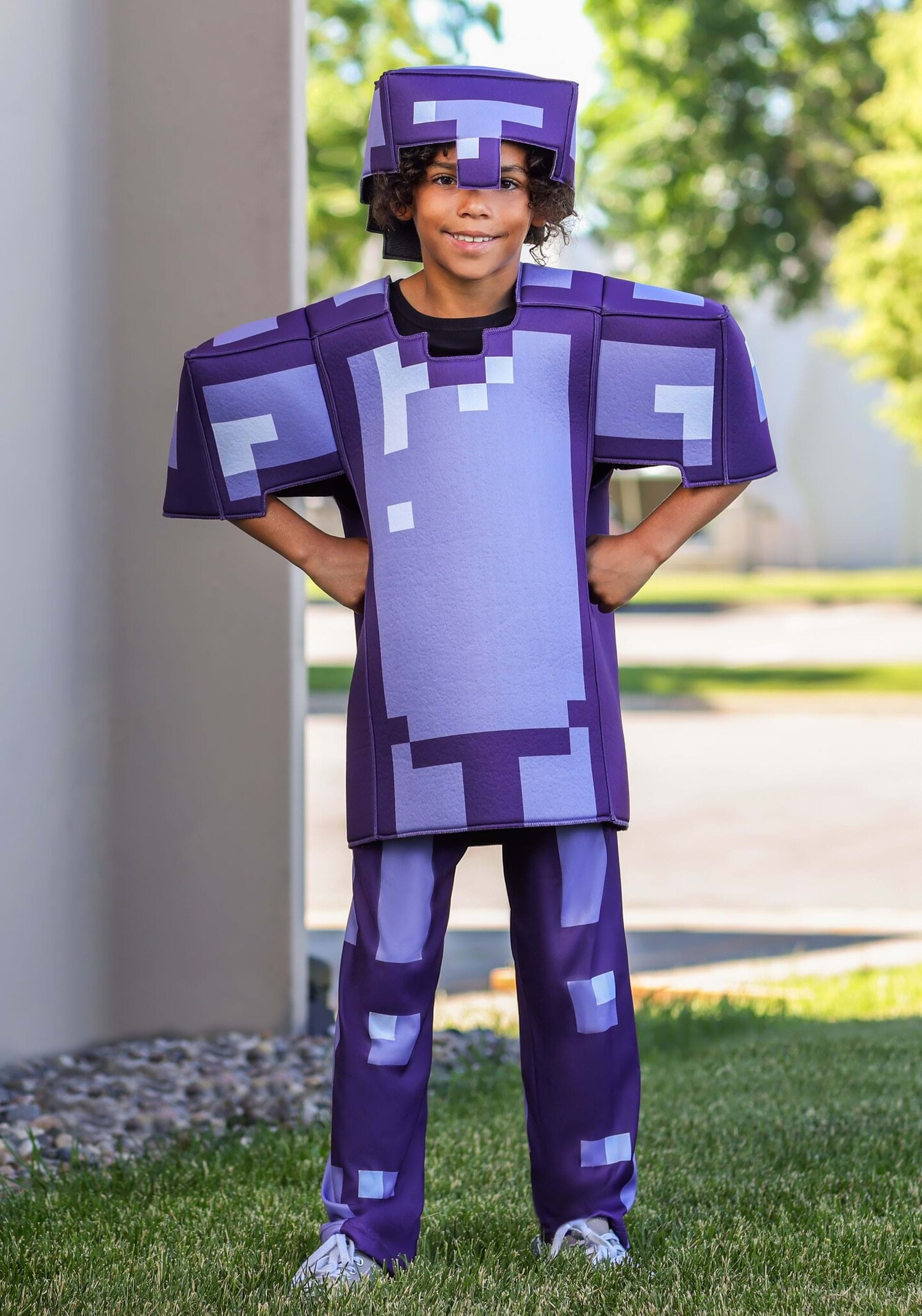 Minecraft Enchanted Diamond Armor Deluxe Kid's Costume | Michaels