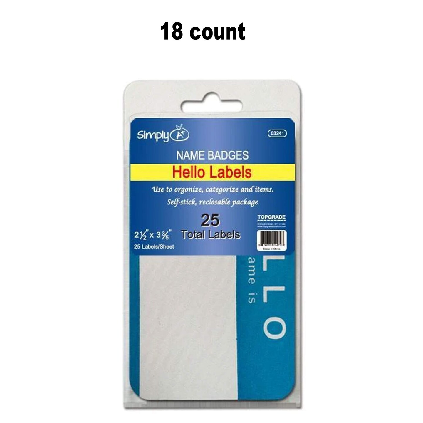 25Ct Hello Labels Colorful and Fun Labels for Organization and ...
