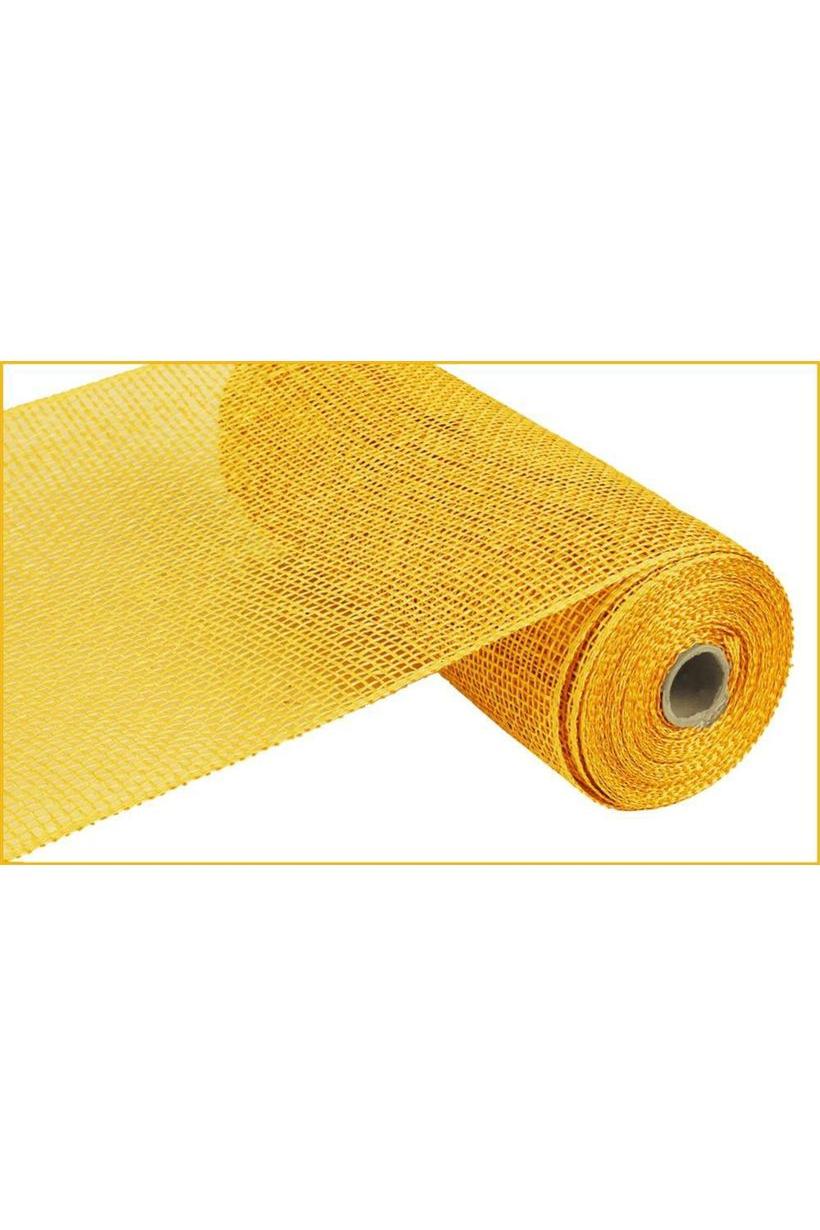10" Poly Burlap Mesh Ribbon: Yellow | Michaels
