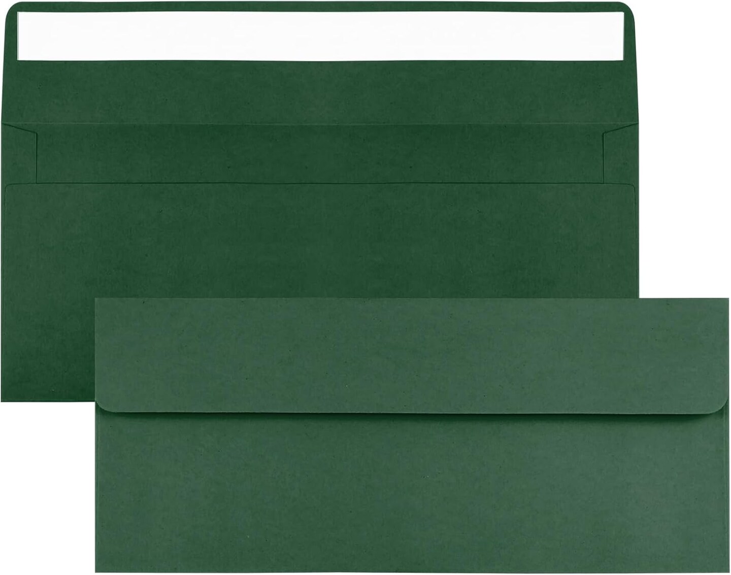 50 Pack Dark Green #10 Business Envelopes, Standard Envelopes Self Seal ...