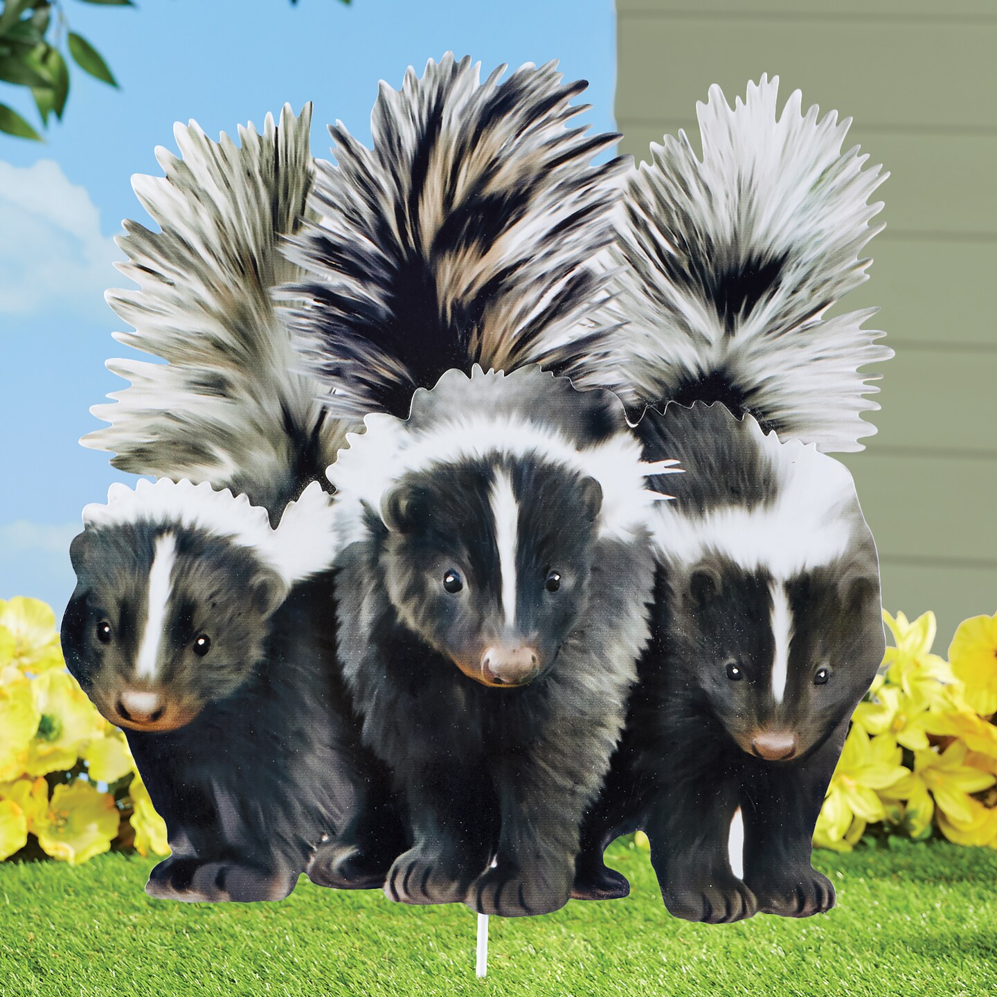 Collections Etc Realistic Skunk Trio Outdoor Garden Stake | Michaels