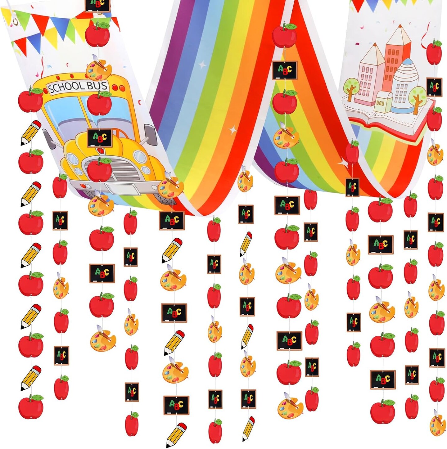 8.8ft Welcome Back to School Rainbow Ceiling Banner | Michaels