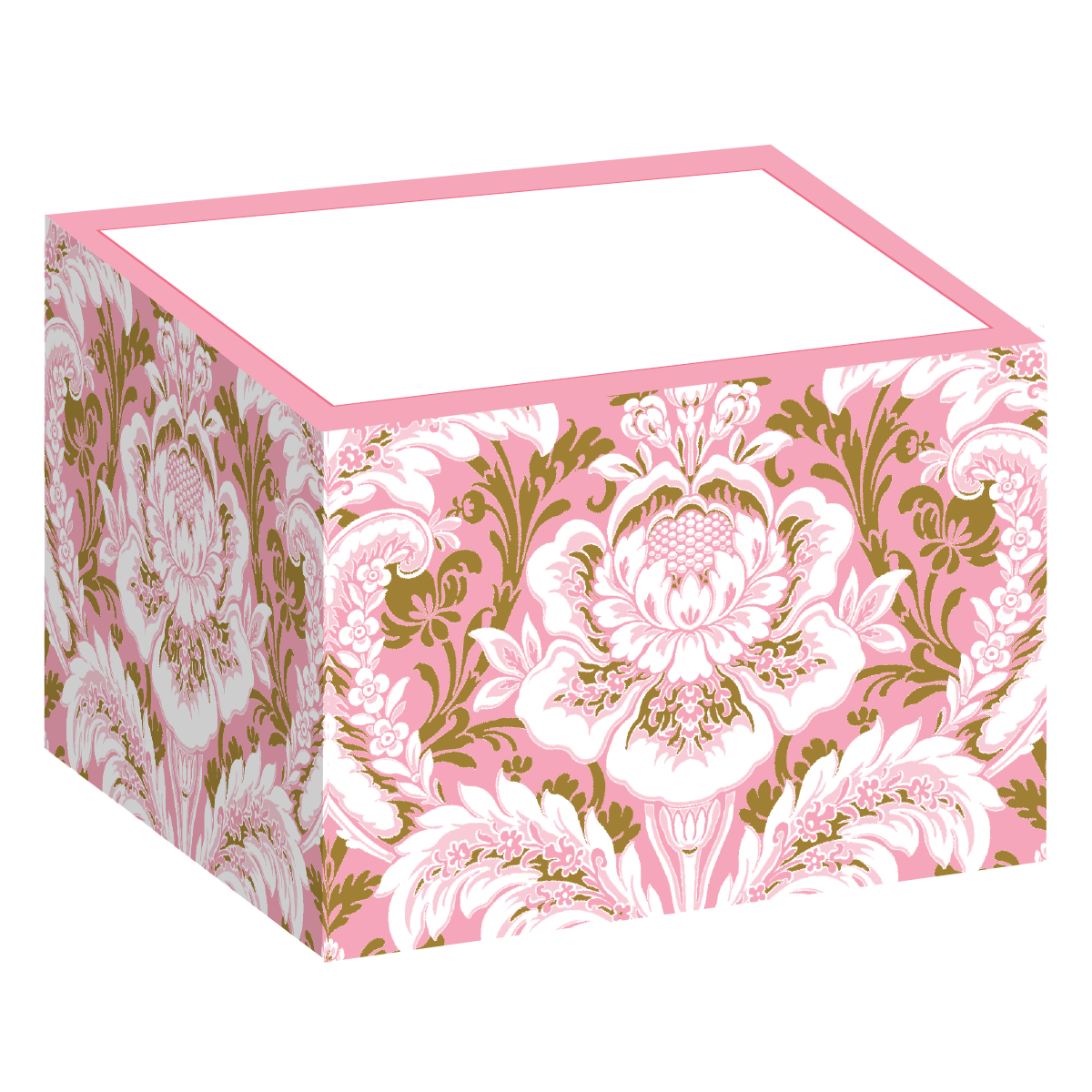 Pink Damask Notepad Block | Michaels