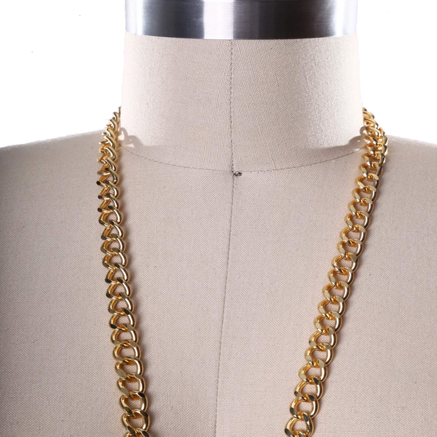 1 Yard 12mm Gold Glossy Finish Metal Chain Trim for Jewelry and Bag ...