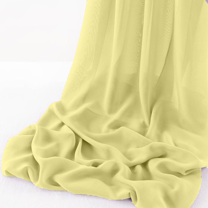 1 Yard Wool Dobby Chiffon Fabric Sheer Lightweight Draping Wedding ...
