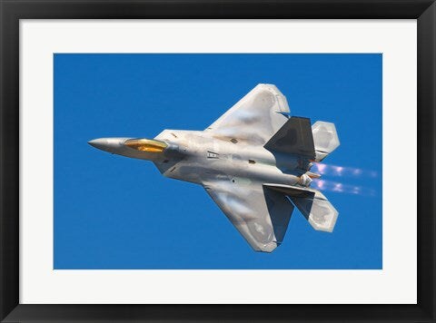 Framed Art Lockheed Martin F-22A Raptor JSOH Wall Decor 18x24 Artwork ...