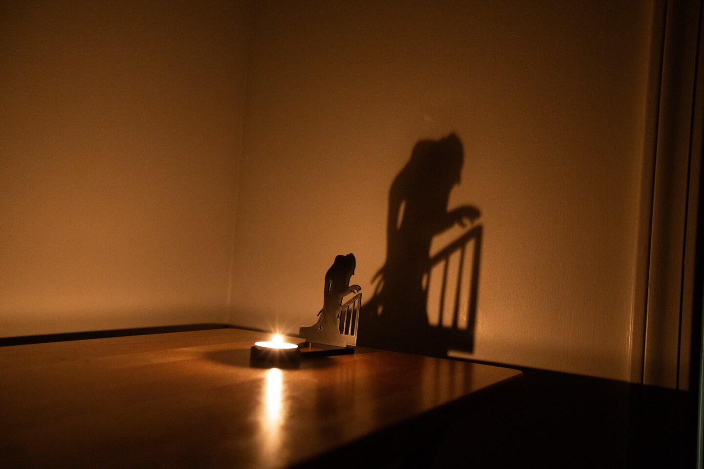 Nosferatu Tealight Shadow Caster - Halloween Tea Light Holder - 3D ...