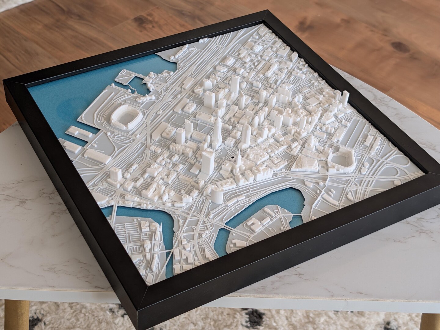 Cleveland 3D City Map | Skyline Street Map Model | 3D Printed Ohio ...
