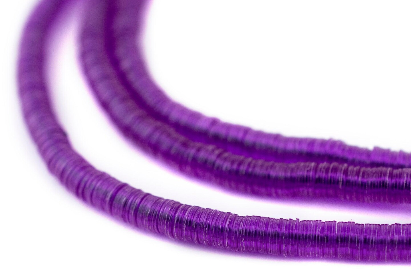 The Bead Chest Translucent Purple Vinyl Phono Record Beads (4mm) | Michaels