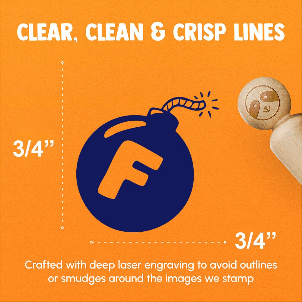 F Bomb Funny Curse Profanity Rubber Stamp for Stamping Crafting ...