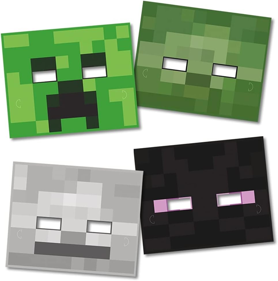 Minecraft Paper Masks - 8ct | Michaels