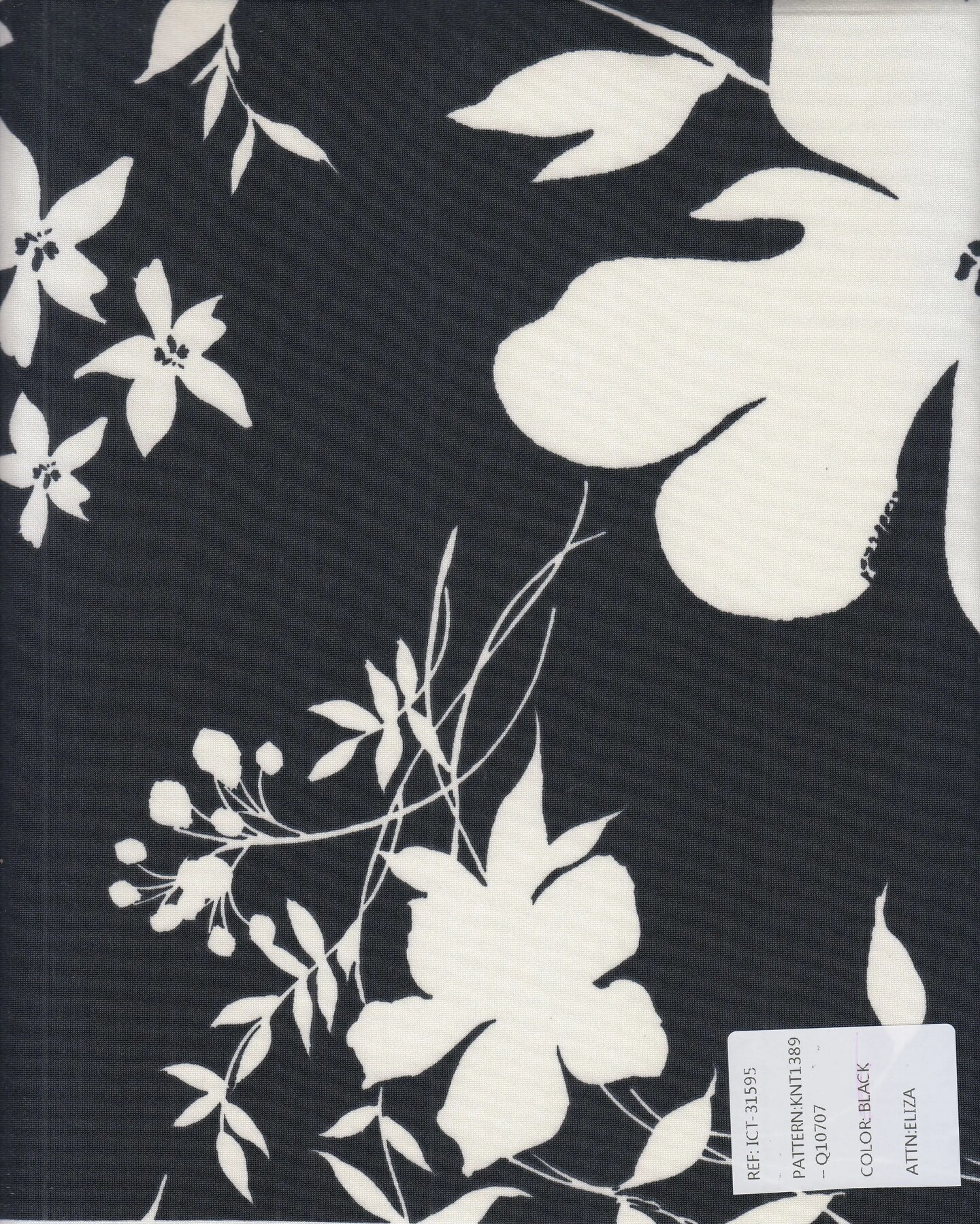 1 Yard Polyester Spandex DTY Brushed Knit Fabric Floral Print Soft ...