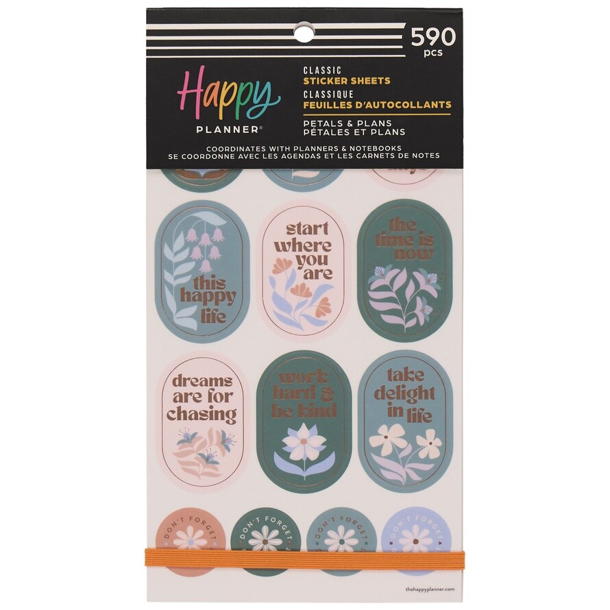 Happy Planner Sticker Value Pack 30/Sheets-Petals and Plans | Michaels