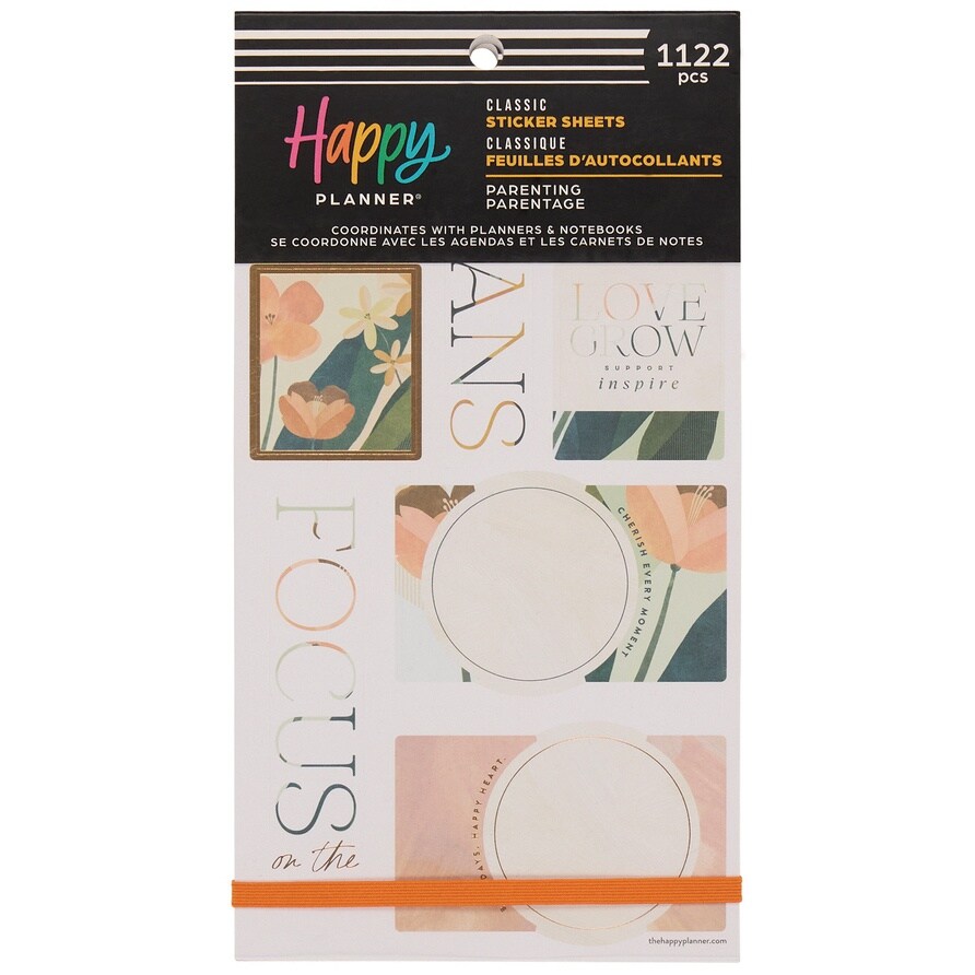Happy Planner Sticker Value Pack 30/Sheets-Pastel Canvas Parenting ...