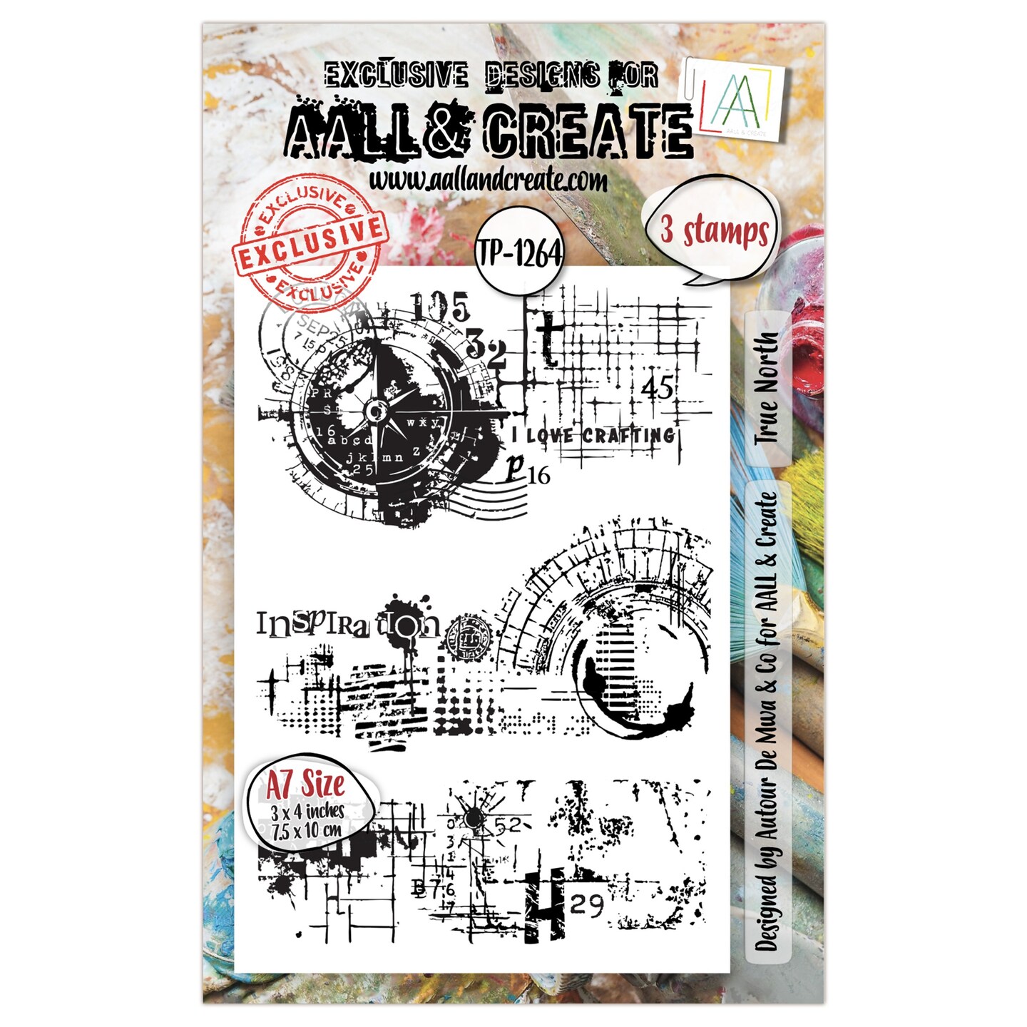 AALL And Create A7 Photopolymer Clear Stamp Set-True North, Count: 1 ...
