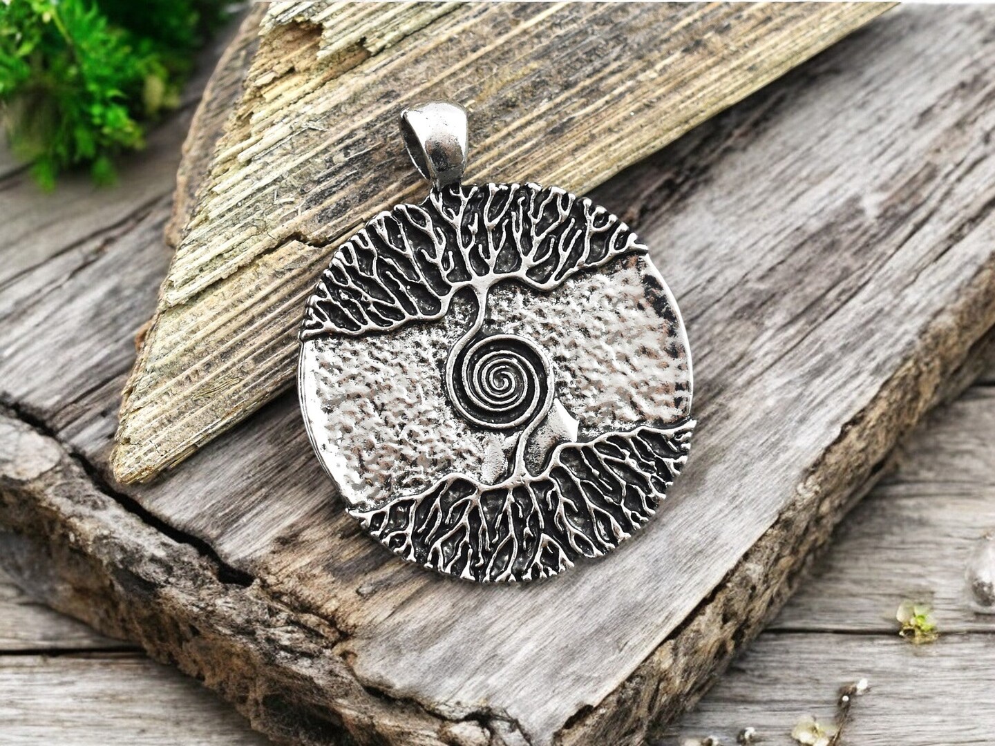 42x33mm Antique Silver Tree of Life Medallion Pendant | Michaels