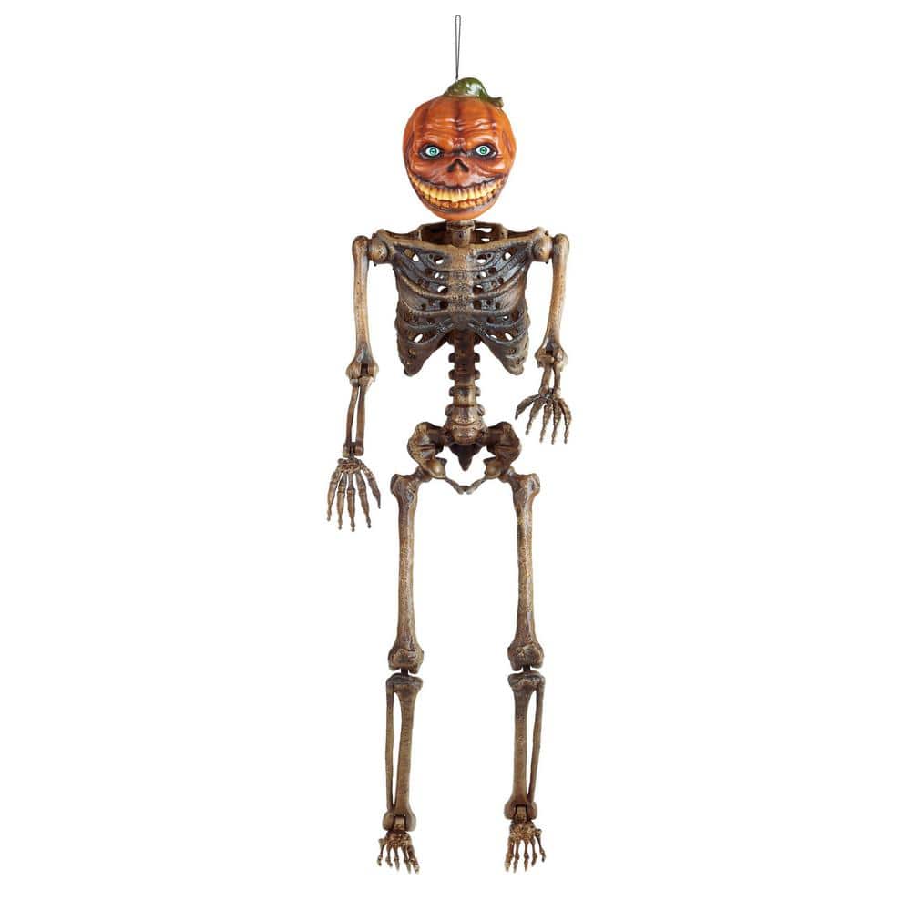 6 Ft. Rotten Poseable Pumpkin Skeleton For Halloween | Michaels