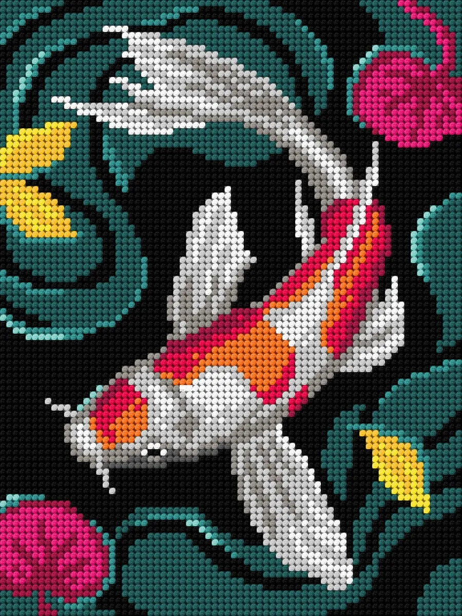 Needlepoint canvas for halfstitch without yarn Koi Carp 3188F | Michaels