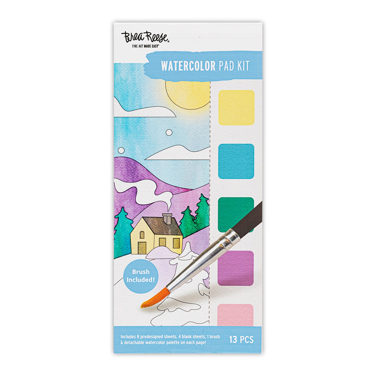 Brea Reese: Watercolor Bookmark Pad - Winter Wonderland - Compact Paint ...