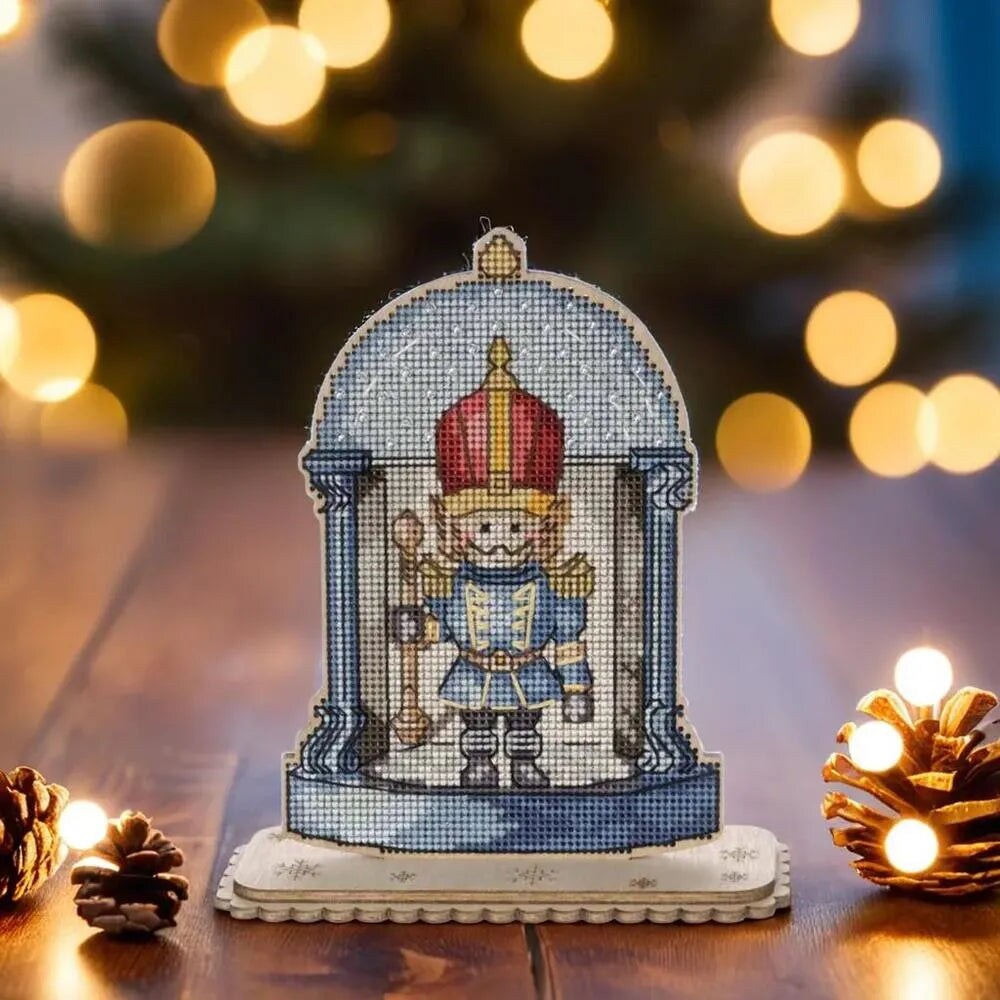 Christmas Soldier Cross-stitch kit on wood FLW-049 | Michaels