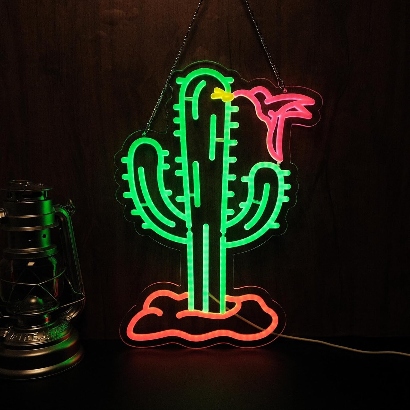 Cactus Neon Sign Night Light for Summer Bar, Club, Bedroom, Hotel, Pub ...