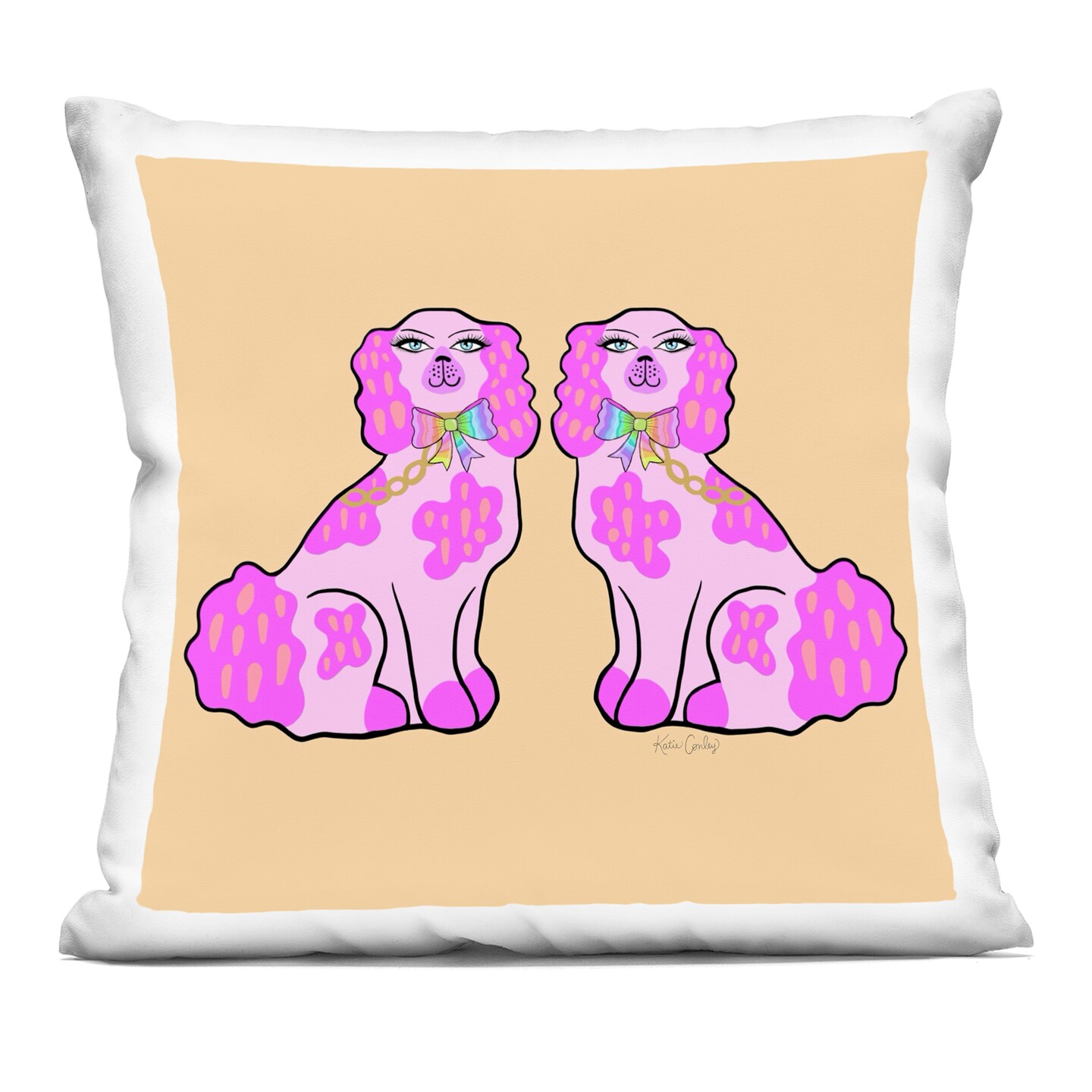 Stupell Industries Vivid Posh Poodles Decorative Printed Pillow design ...