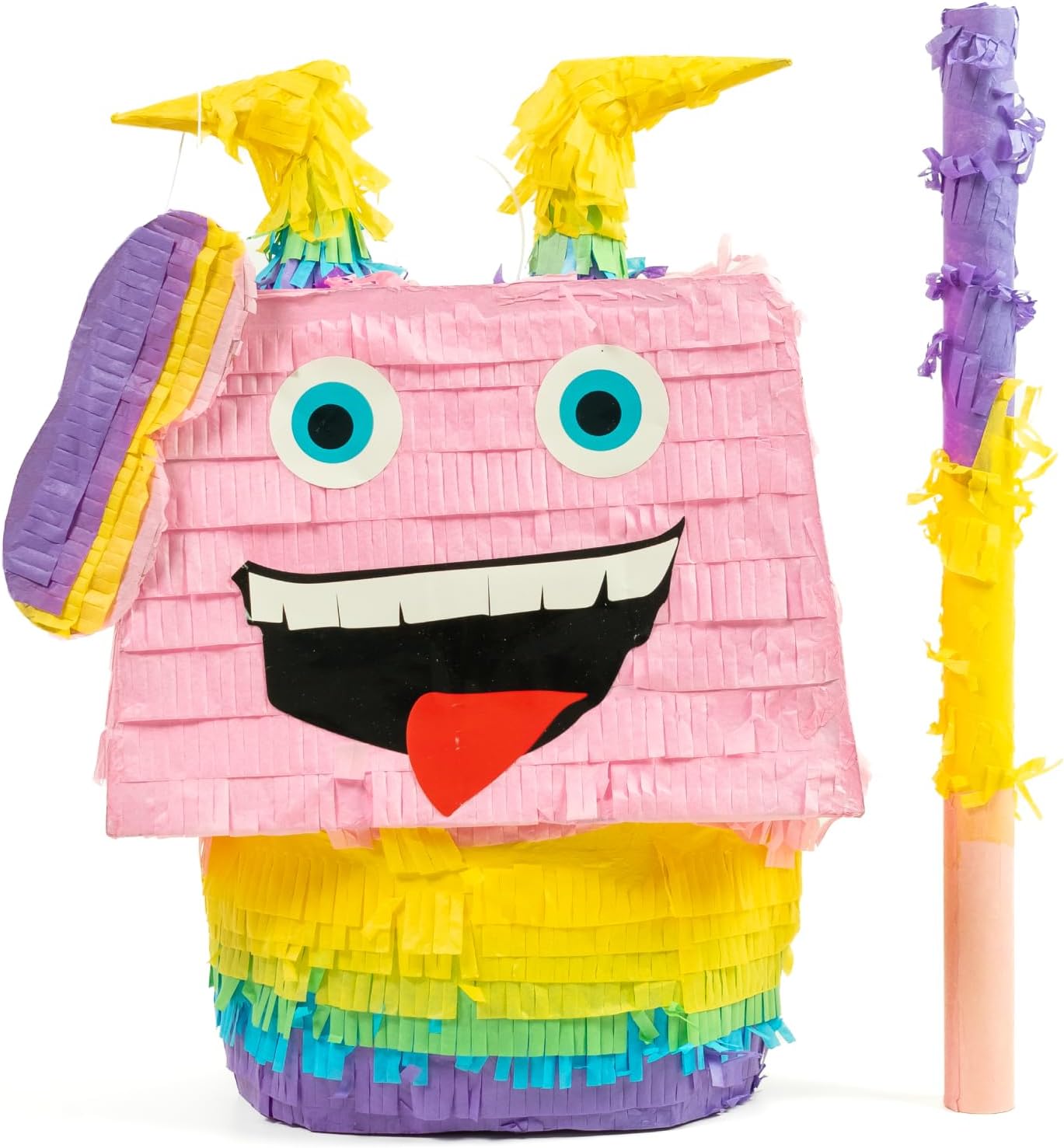 Party Piñata with Stick and Blindfold – Perfect for Kids and Adults ...