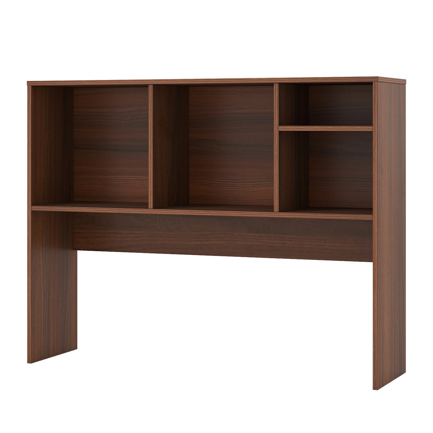 Desktop Organizer Bookcase with Four Cubbies and Open Back Design ...