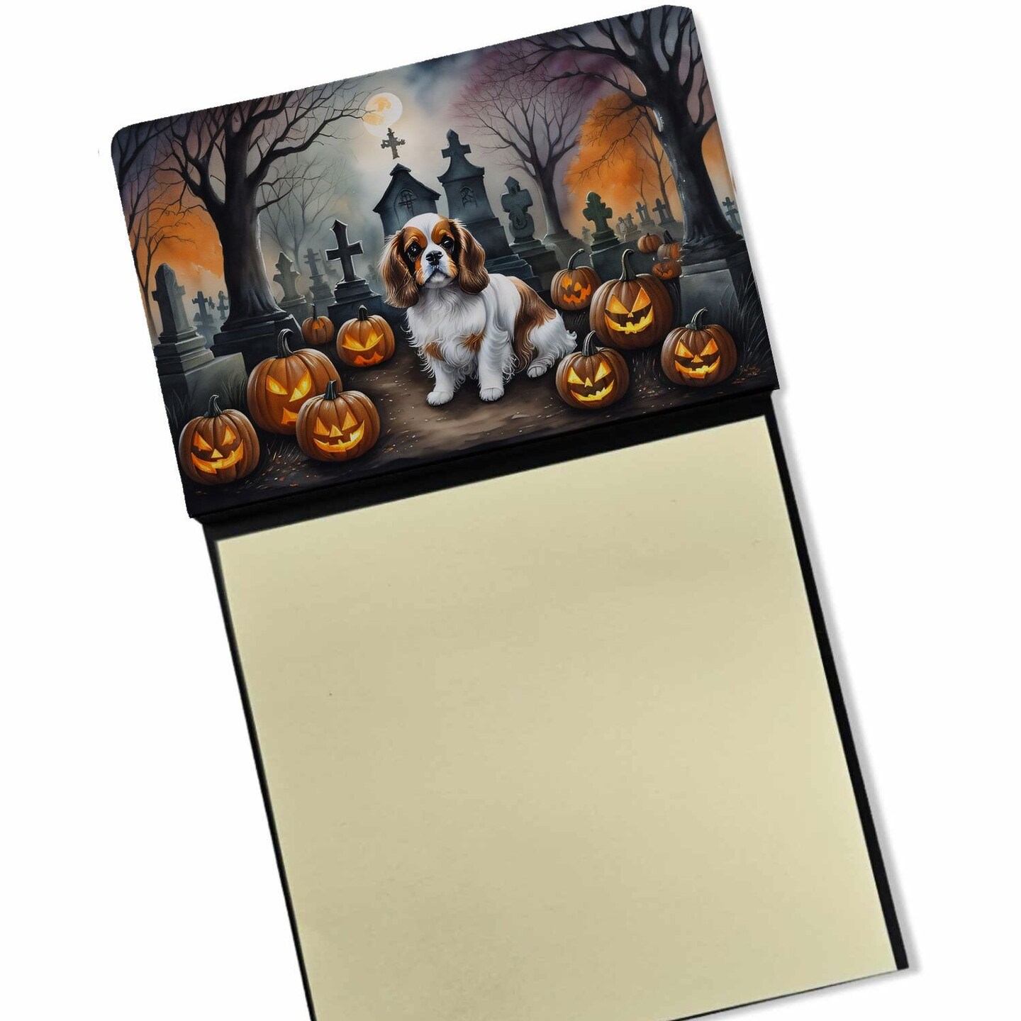 Edge Collections - 3" x 3" - Multicolor - Cavalier Spaniel Spooky ...