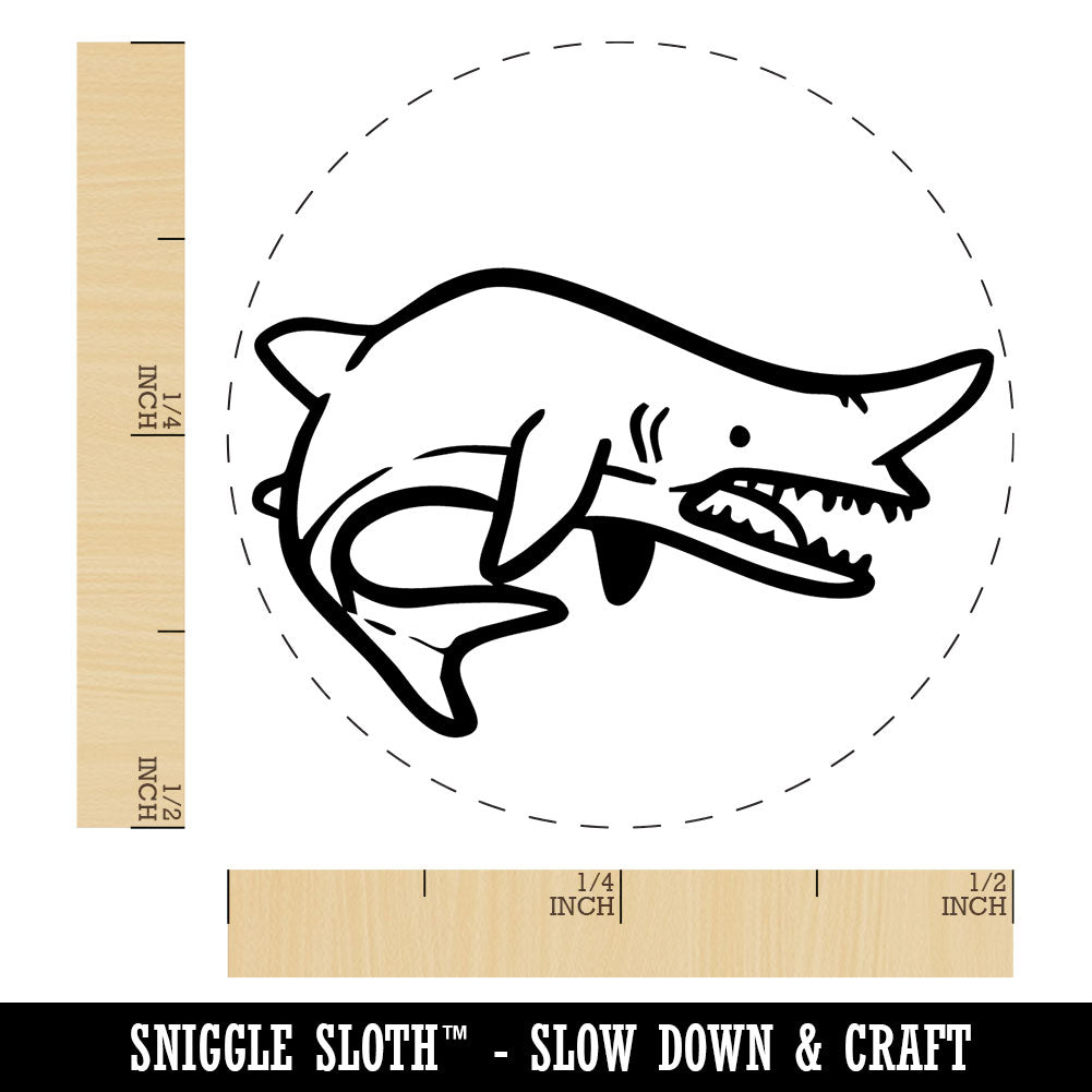 Goblin Shark Ugly Fish Self-Inking Rubber Stamp for Stamping Ink ...