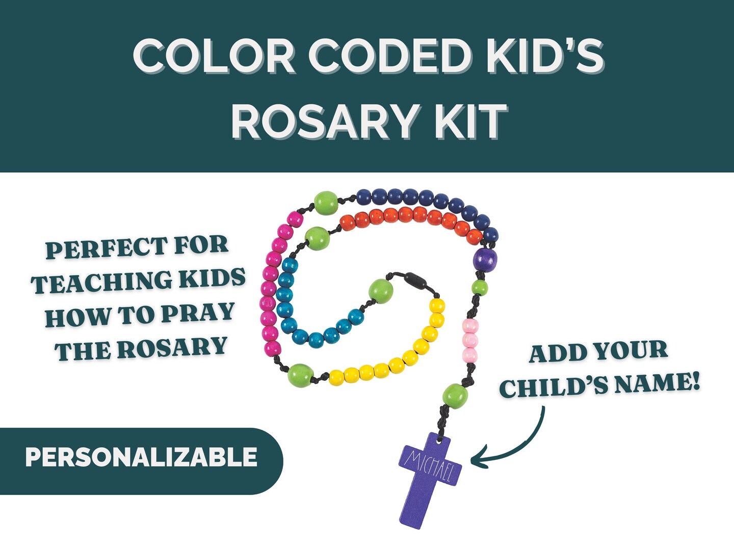 Rosary Kit for Kids Rosary Craft Teach Your Children to Pray the Rosary ...