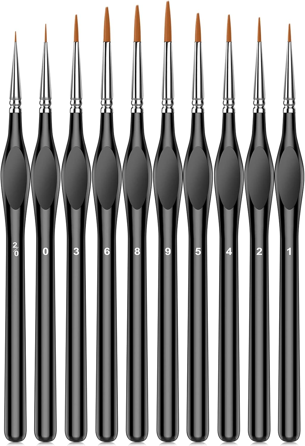 10Pcs Micro Paint Brushes Set with Triangular Handles | Michaels