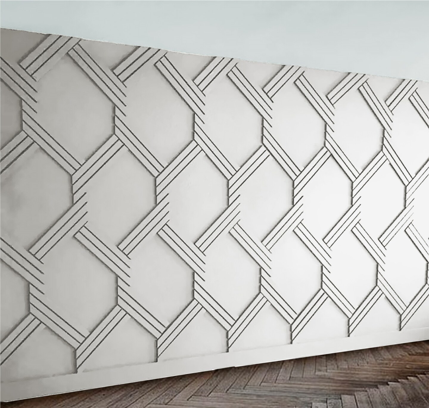 Modern luxury accent wall panels kit, Ready to Install, Custom size ...
