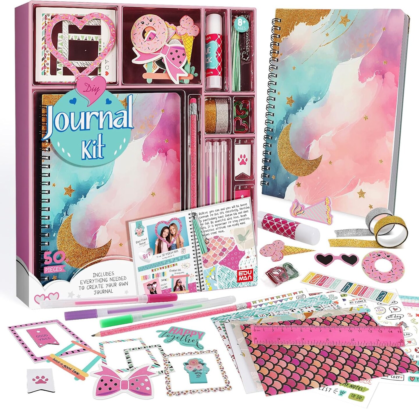 Pink DIY Journal Kit for Girls | Michaels