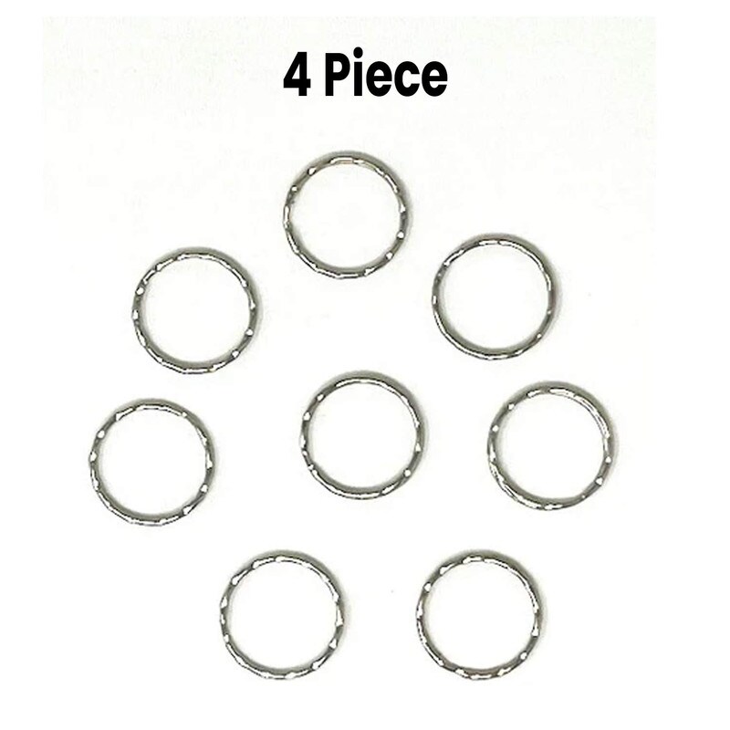 Key Ring Nickel 1" Round, Count: 4 Pieces | Michaels