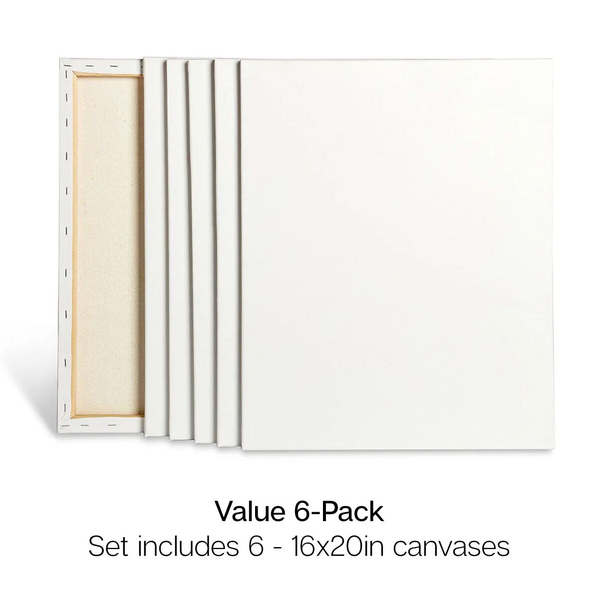 KINGART® Stretched Canvas 16" x 20", 6-Pack | Michaels