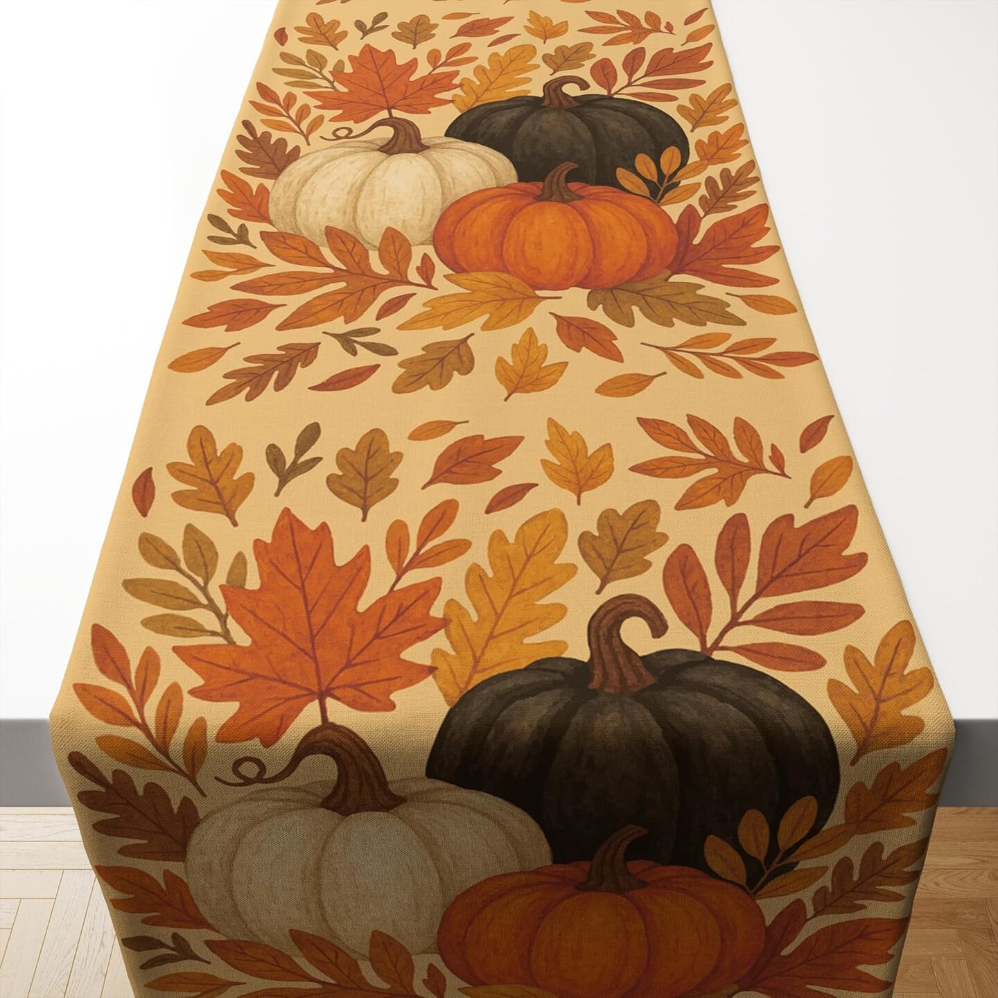 Pumpkins Leaves Table Runner - Fall Decorations | Michaels