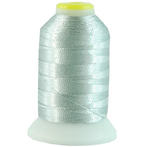 Threadart Metallic Embroidery Thread | 500 Meter Cones (550 Yards) | 20 ...
